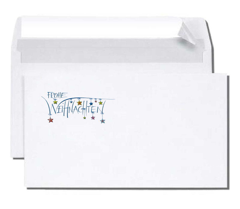 Design Kuvert Funkelnde Sterne Ohne Fenster